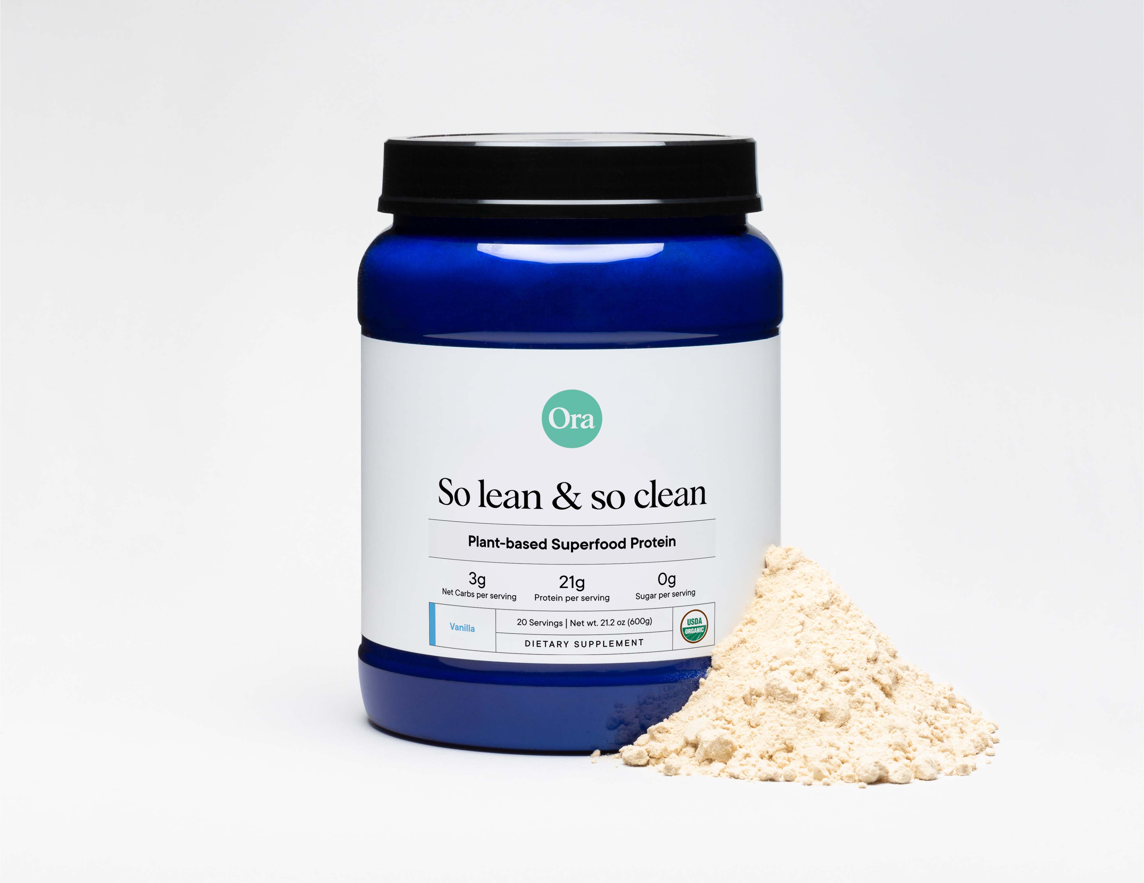 Ora Organic - So Lean & So Clean - Protein Powder - Vanilla 20 serv ...